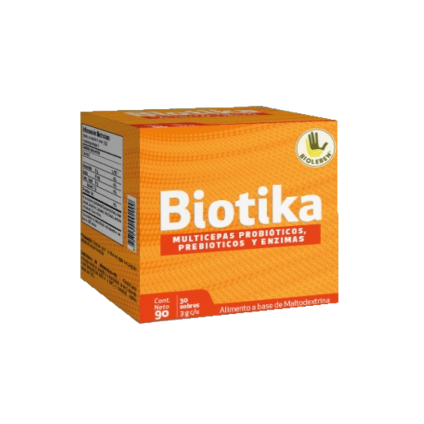 BIOTIKA MULTICEPAS, PROBIOTICOS, PREBIOTICOS Y ENZIMAS SACHET *30 BIOLEBEN – MiPyme Store